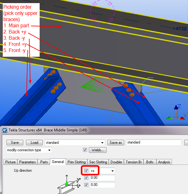 Selection order of parts when creating System Component 149 with twin profiles | Trimble User ...
